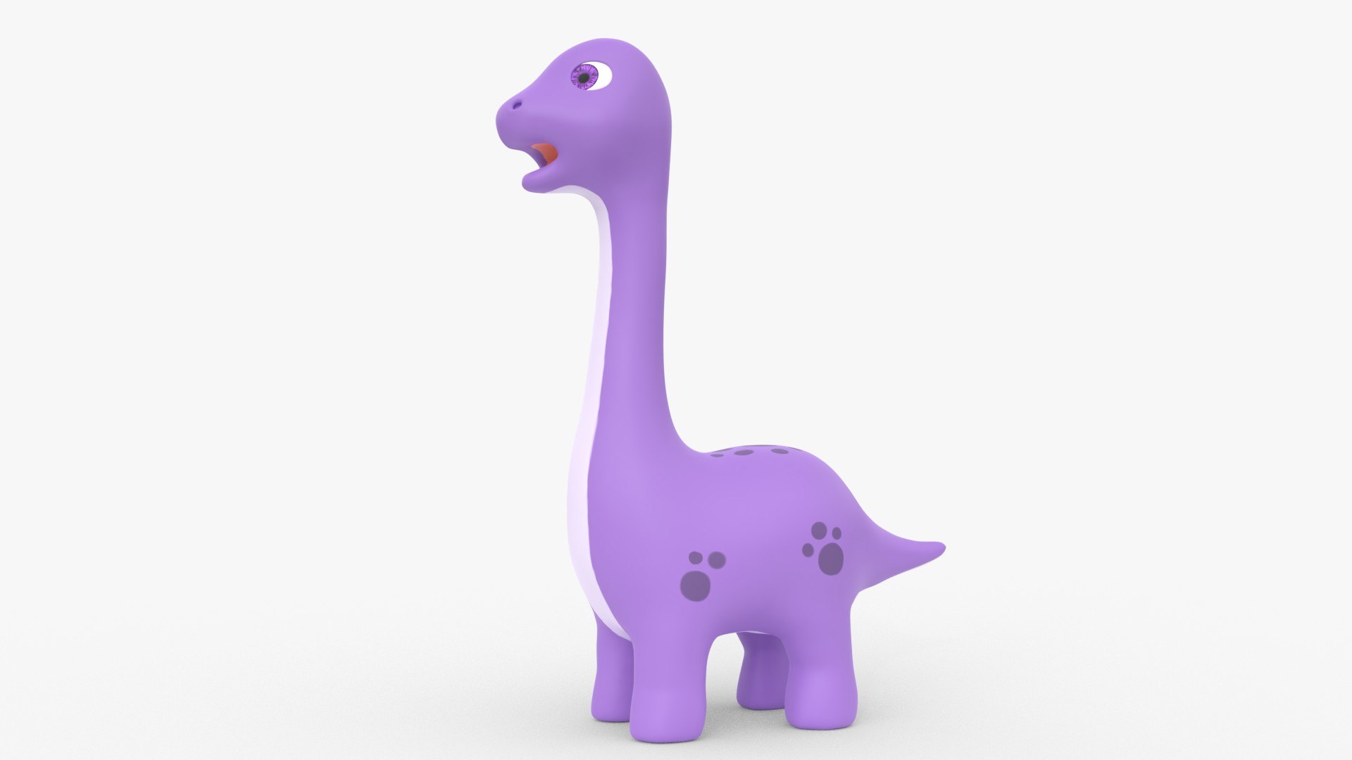 Cartoon Baby Brontosaurus 3D - TurboSquid 1511071