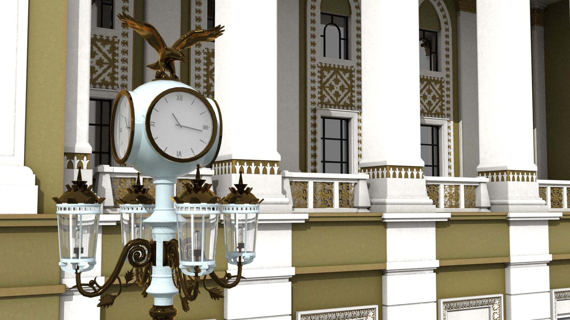 3D Abay Opera House Almaty Model - TurboSquid 1150854