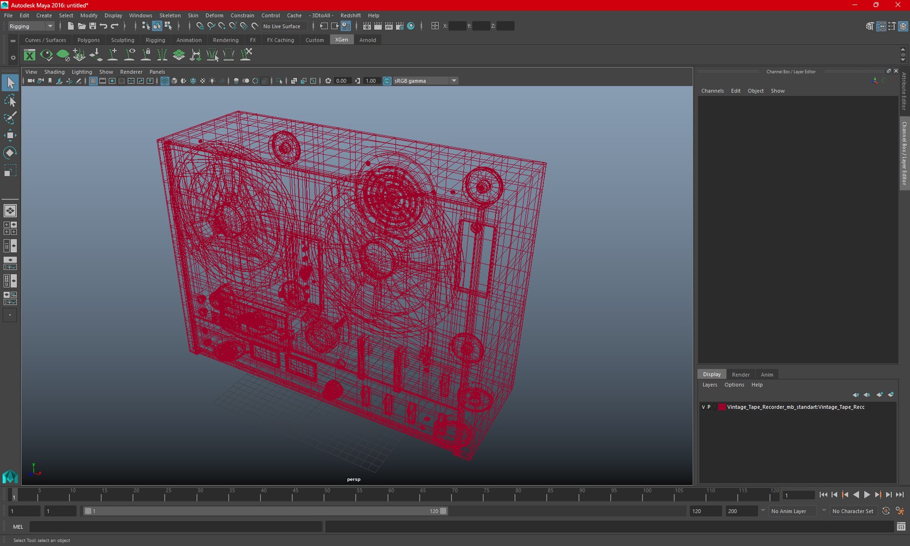 3D Vintage Tape Recorder - TurboSquid 2206597