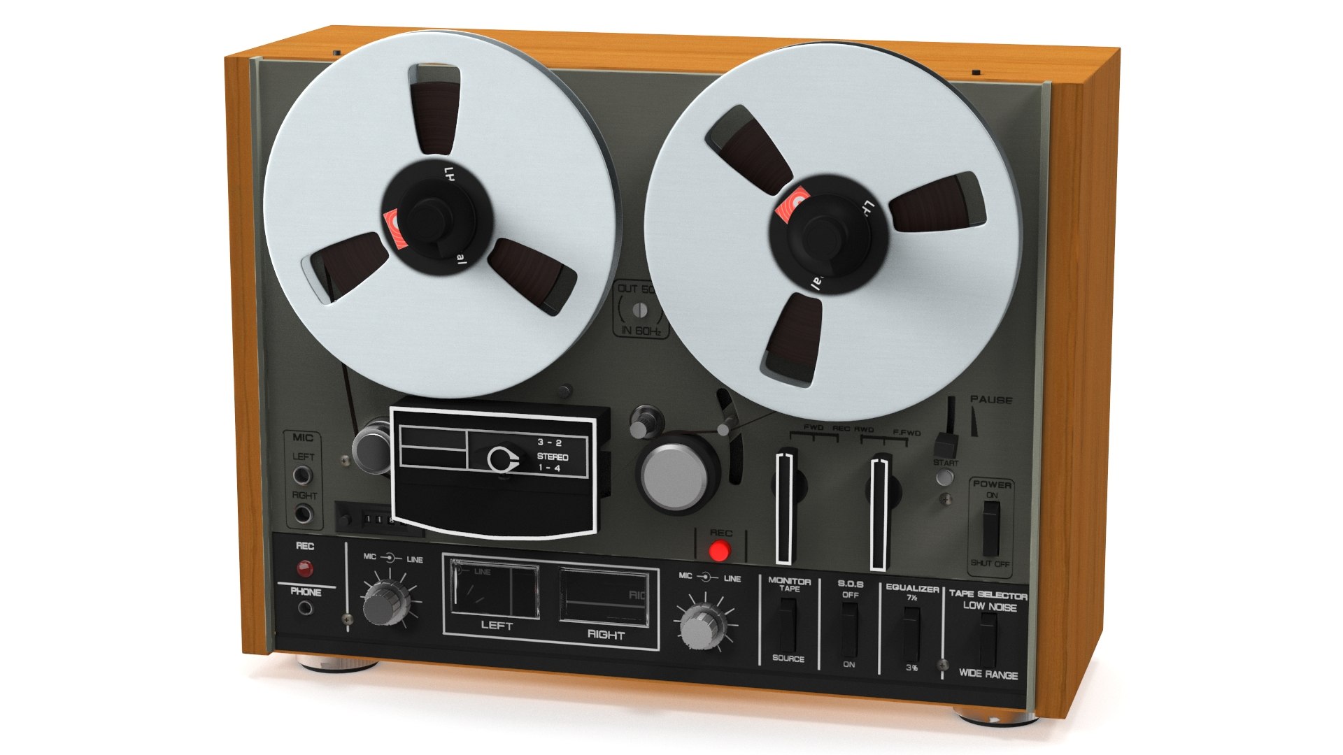 3D Vintage Tape Recorder - TurboSquid 2206597
