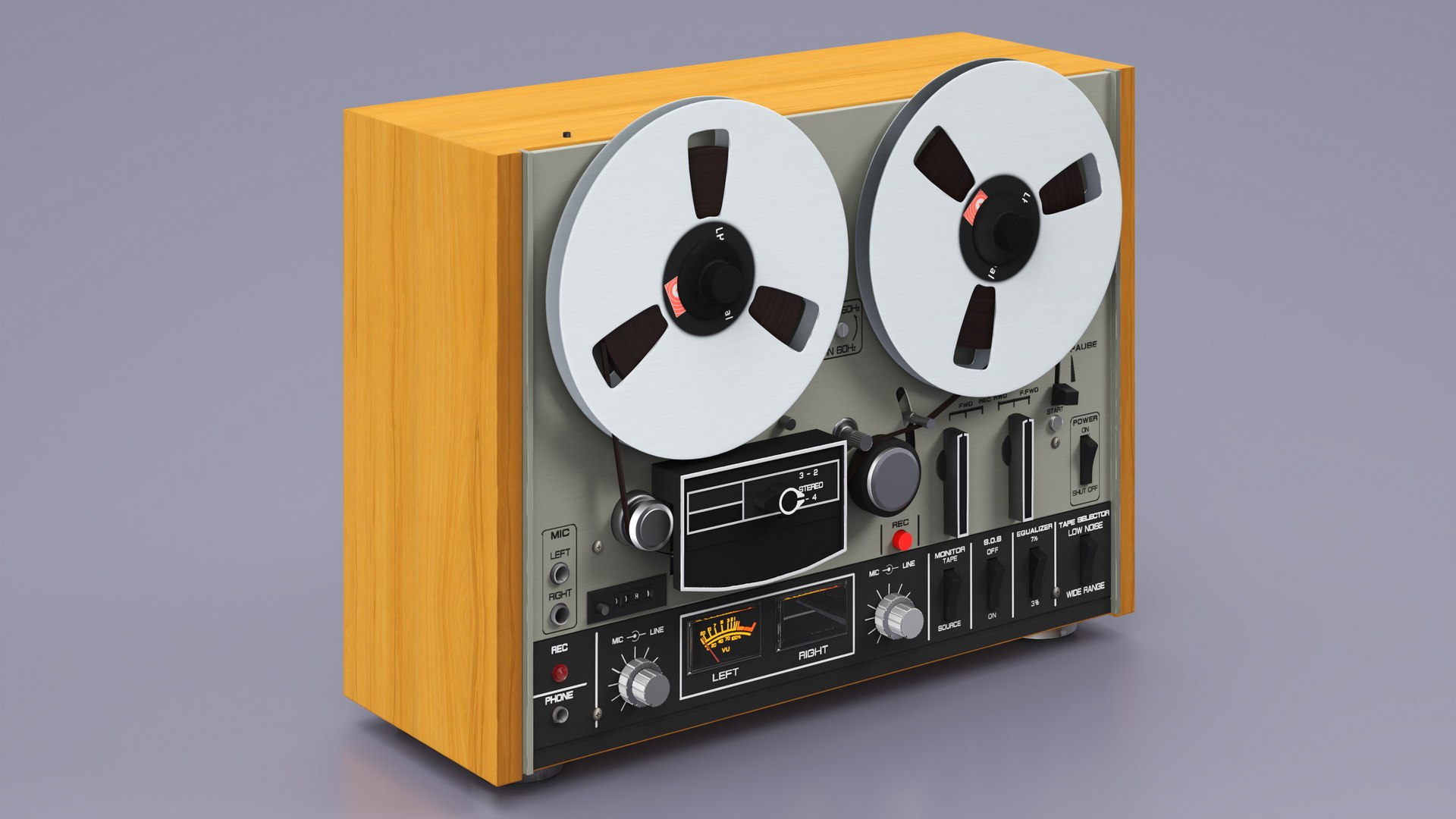 3D Vintage Tape Recorder - TurboSquid 2206597
