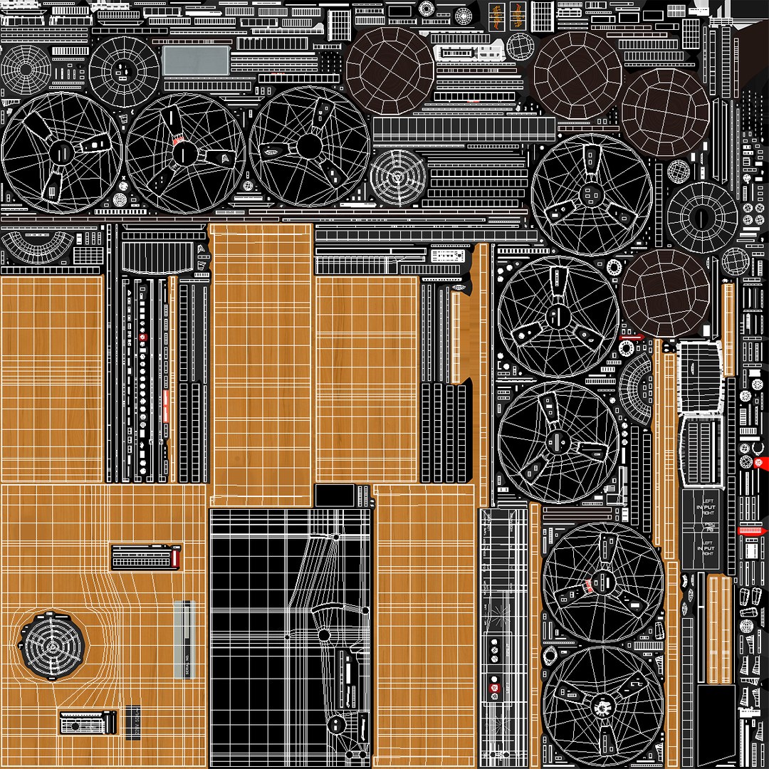 3D Vintage Tape Recorder - TurboSquid 2206597