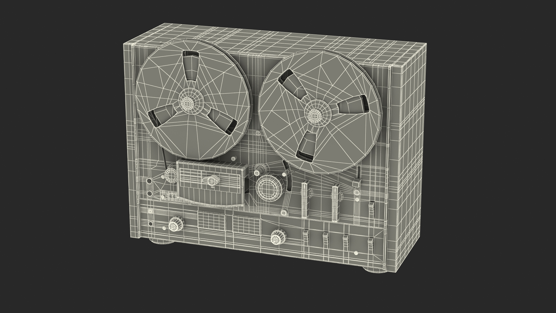 3D Vintage Tape Recorder - TurboSquid 2206597