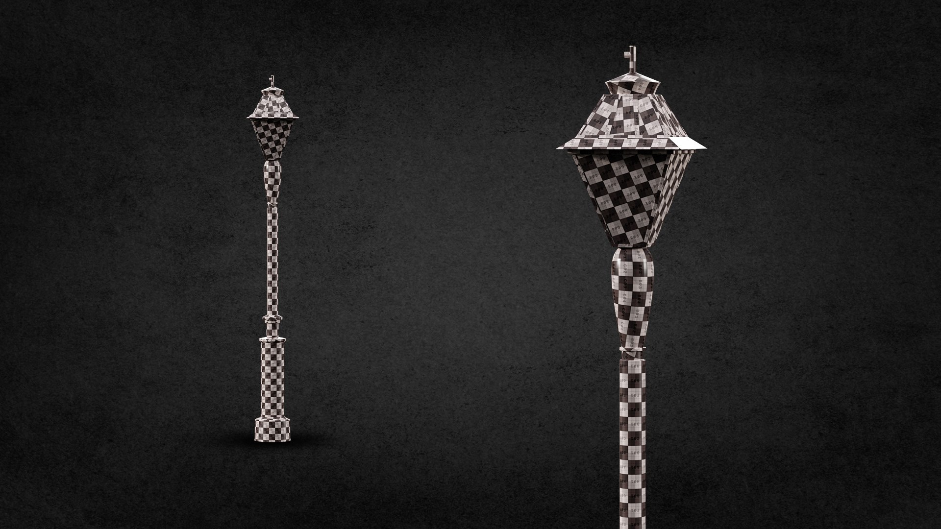 10 Street Lamps Base Mesh Low Poly Game Ready Vol 02 Model - TurboSquid ...