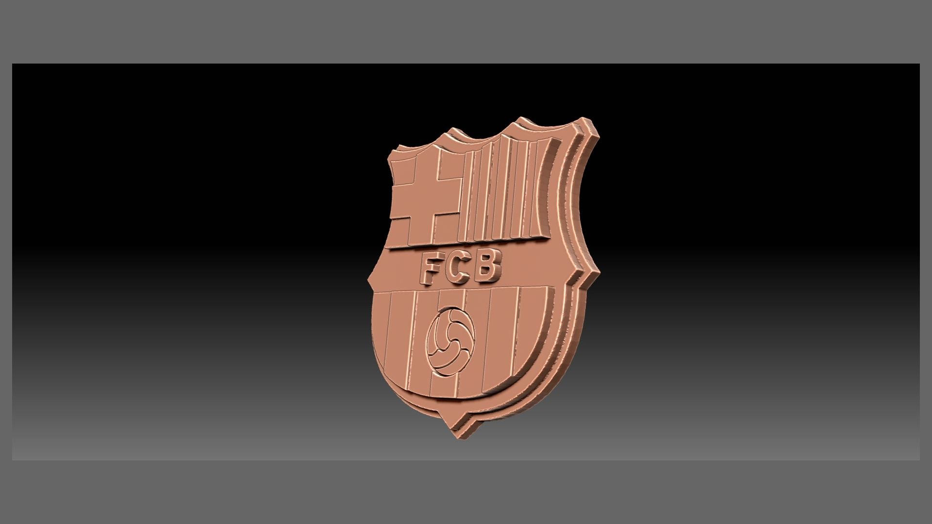 3D FC Barcelona Logo Team Printable And Renderable Keychan - TurboSquid ...