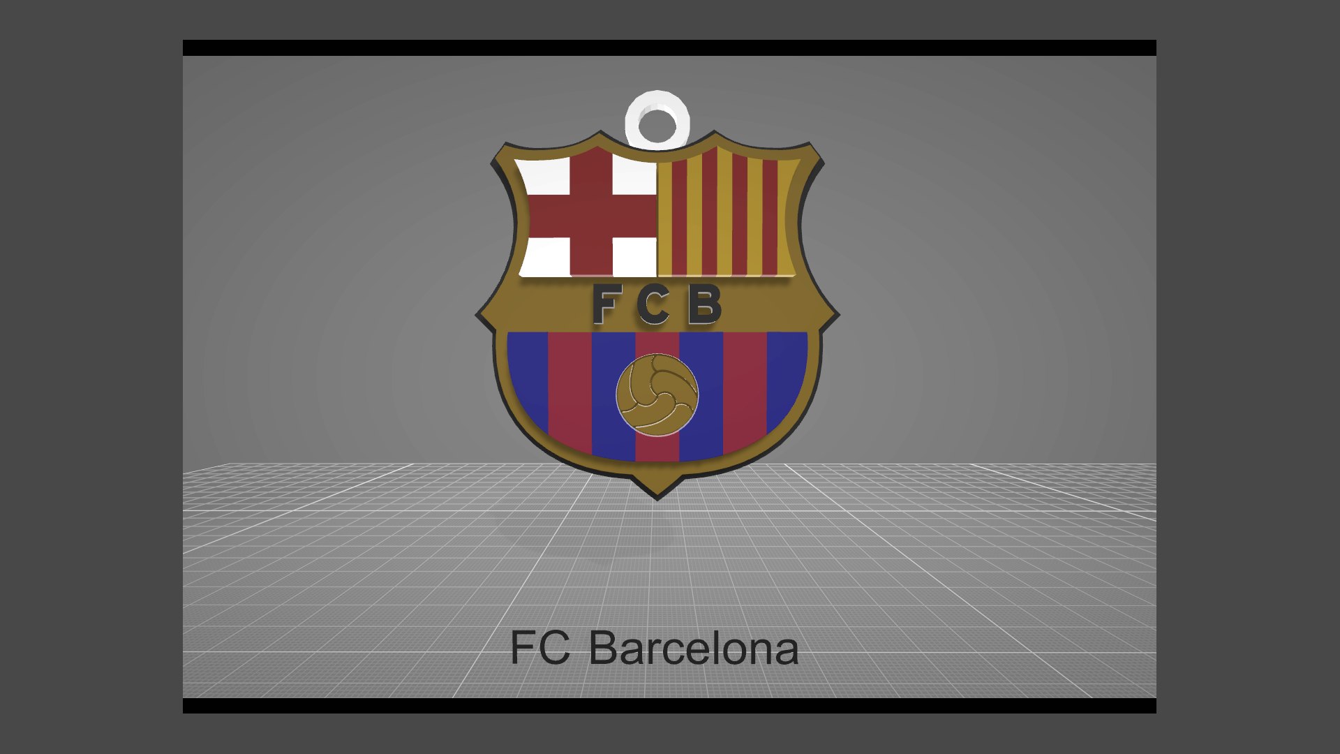 3D FC Barcelona Logo Team Printable And Renderable Keychan - TurboSquid 2227020