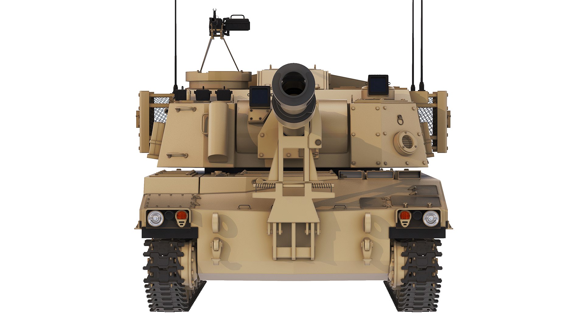 Self-Propelled Howitzer M109A6 Paladin 2019 3D Model - TurboSquid 1895096
