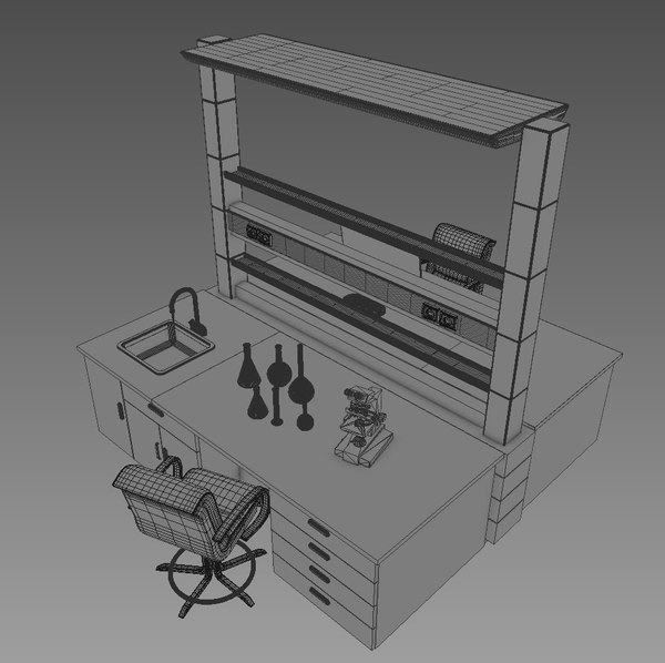 3d laboratory table