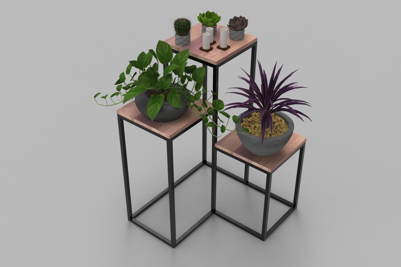 3D Industrial Flower - TurboSquid 1552917