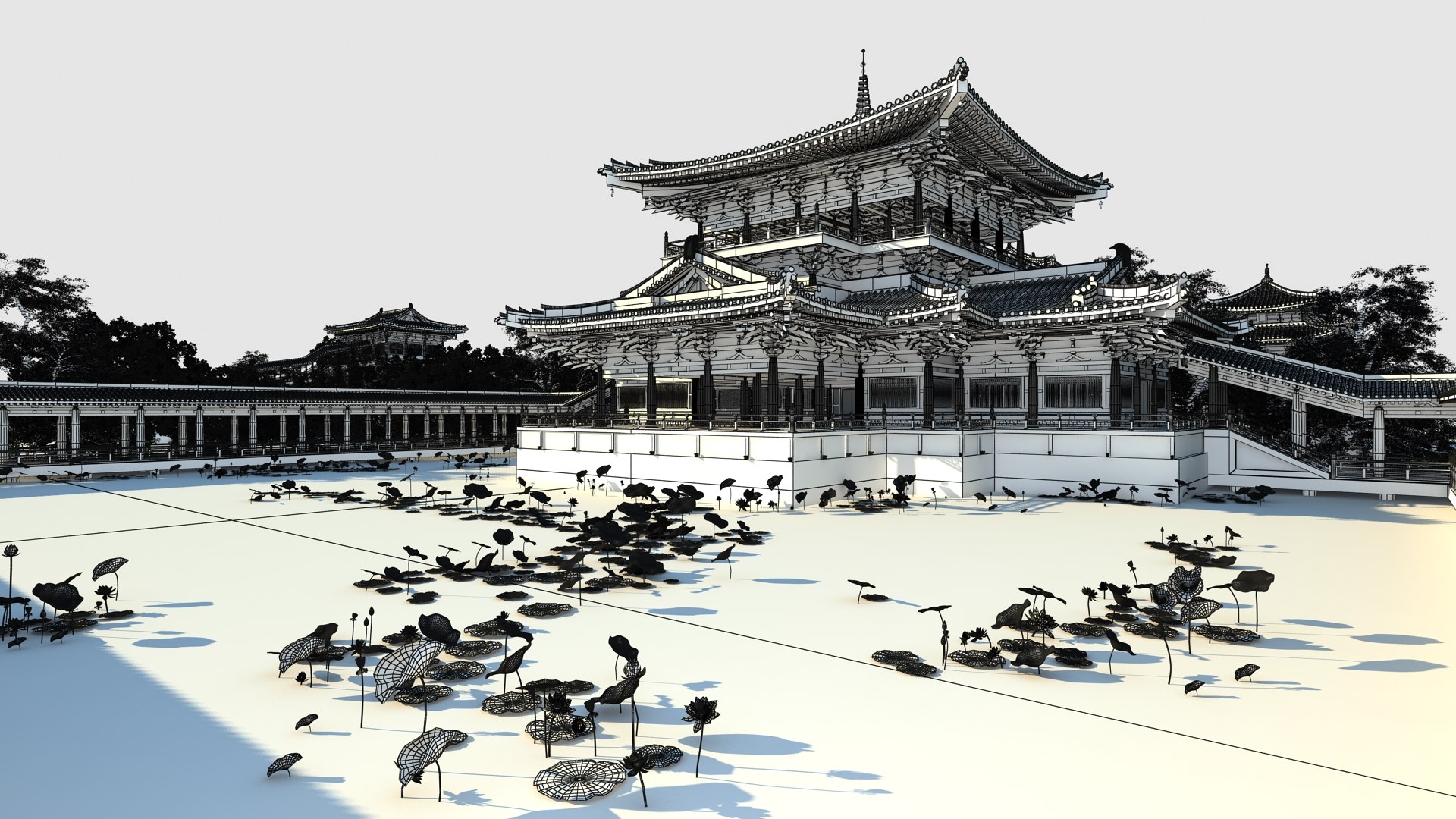 3D Architecture Ancient Chinese Model - TurboSquid 1672317