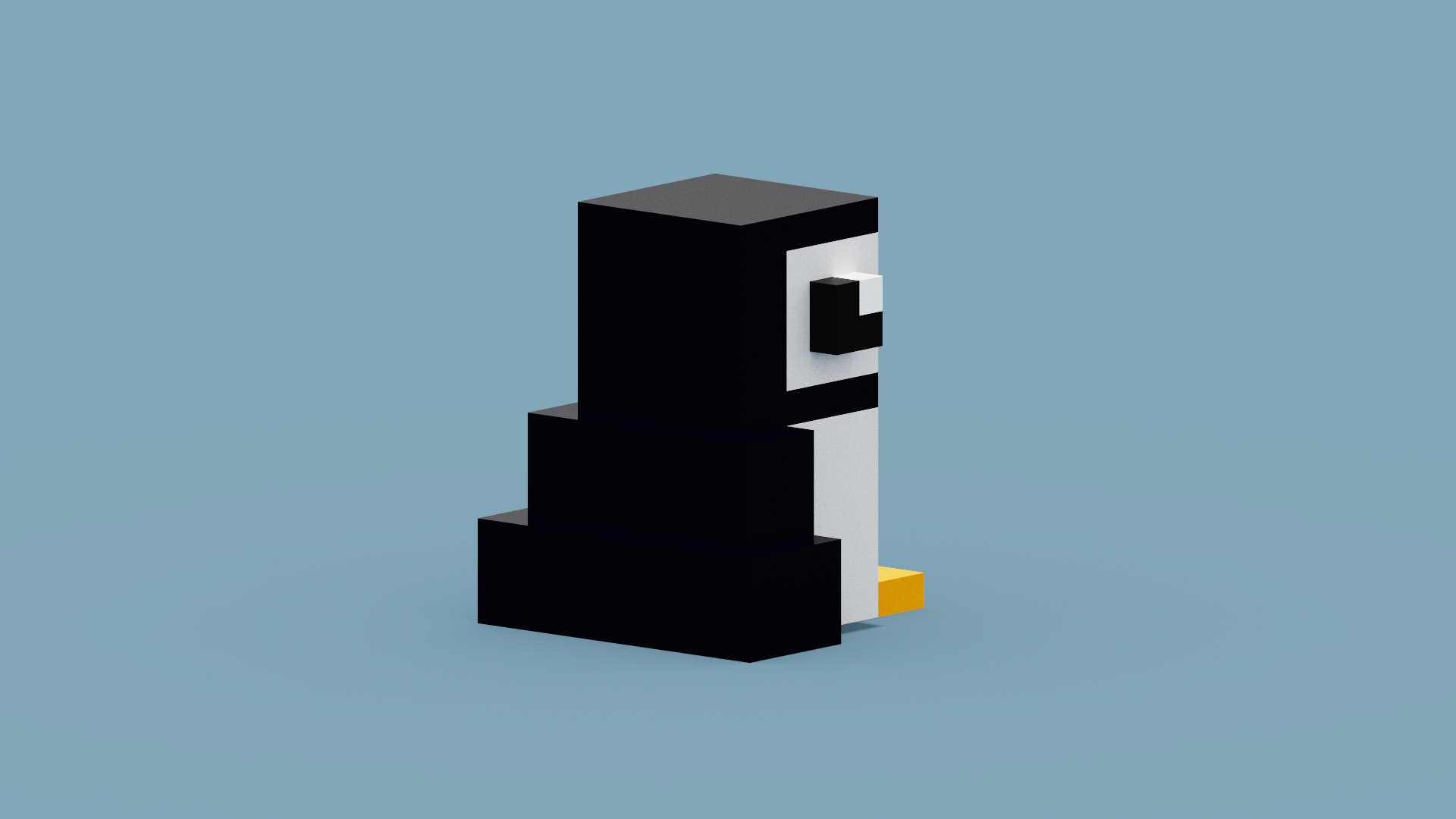 3D Voxel Penguin - TurboSquid 1902480