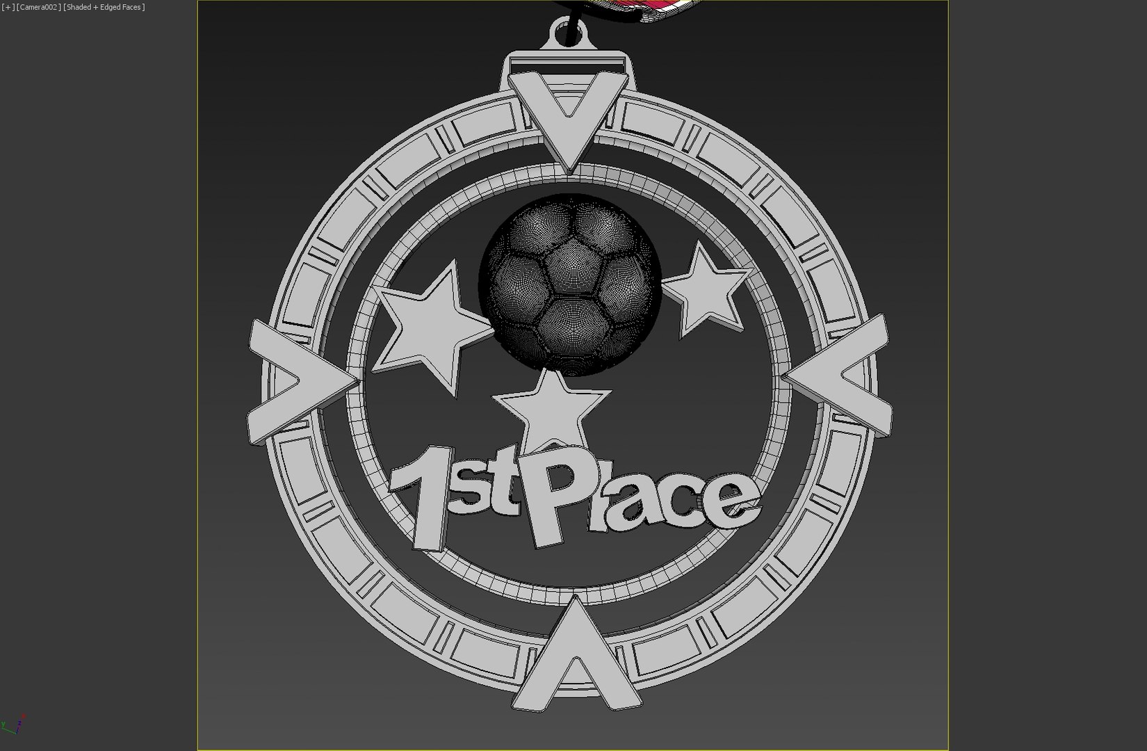 Printable Medal 1st Place 3D Model - TurboSquid 1450438