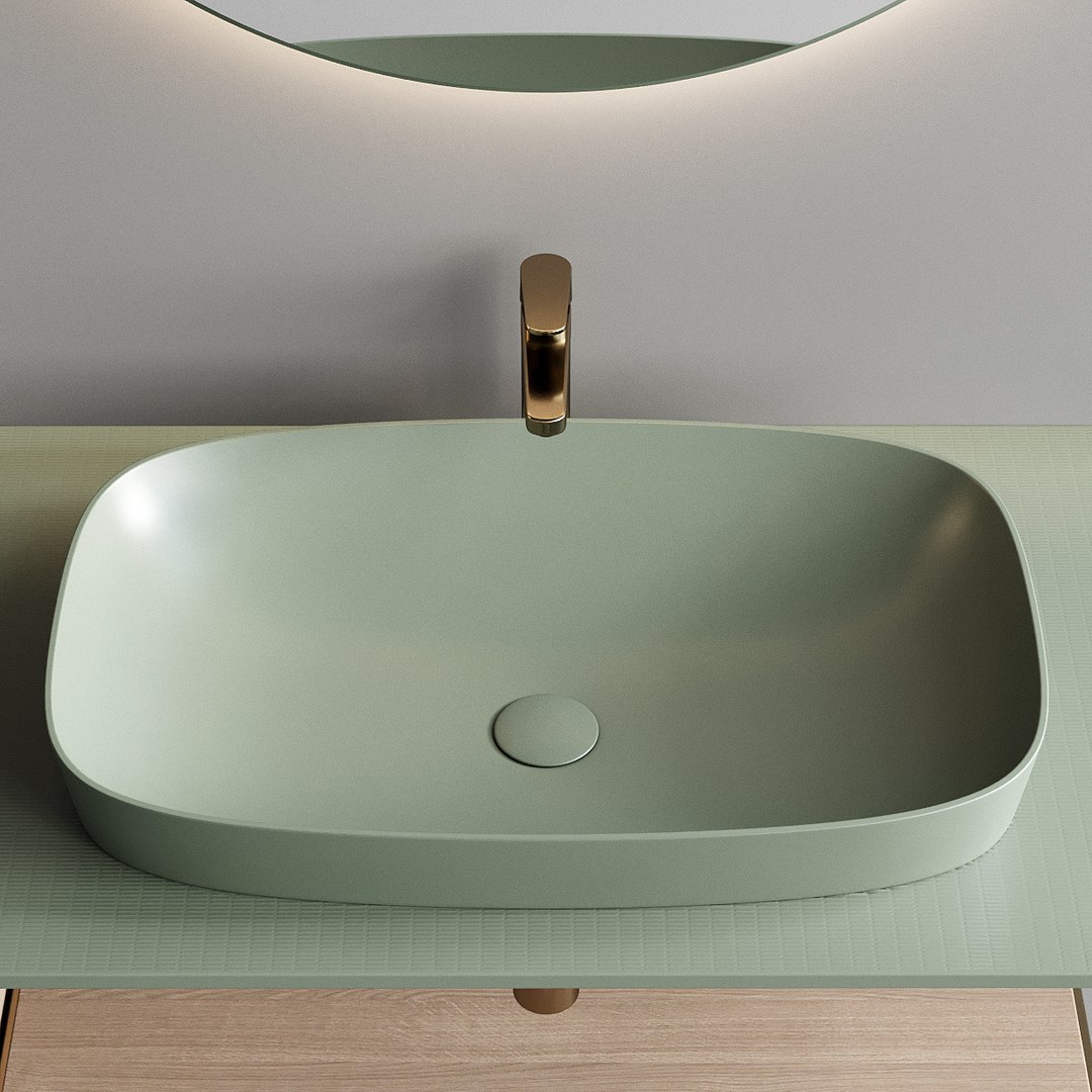 Fiora Sen Vanity Unit Set 3 3D Model - TurboSquid 1754038