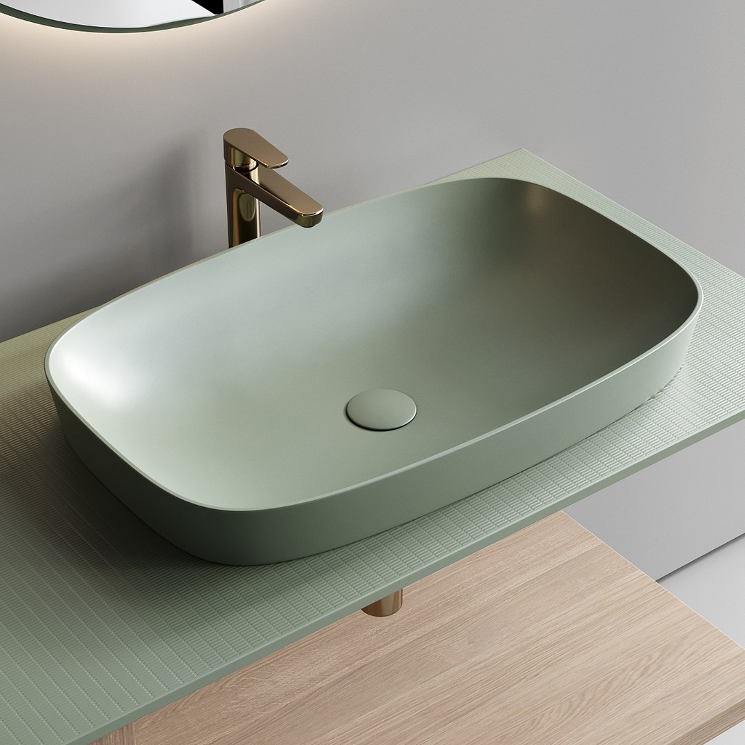 Fiora Sen Vanity Unit Set 3 3D Model - TurboSquid 1754038