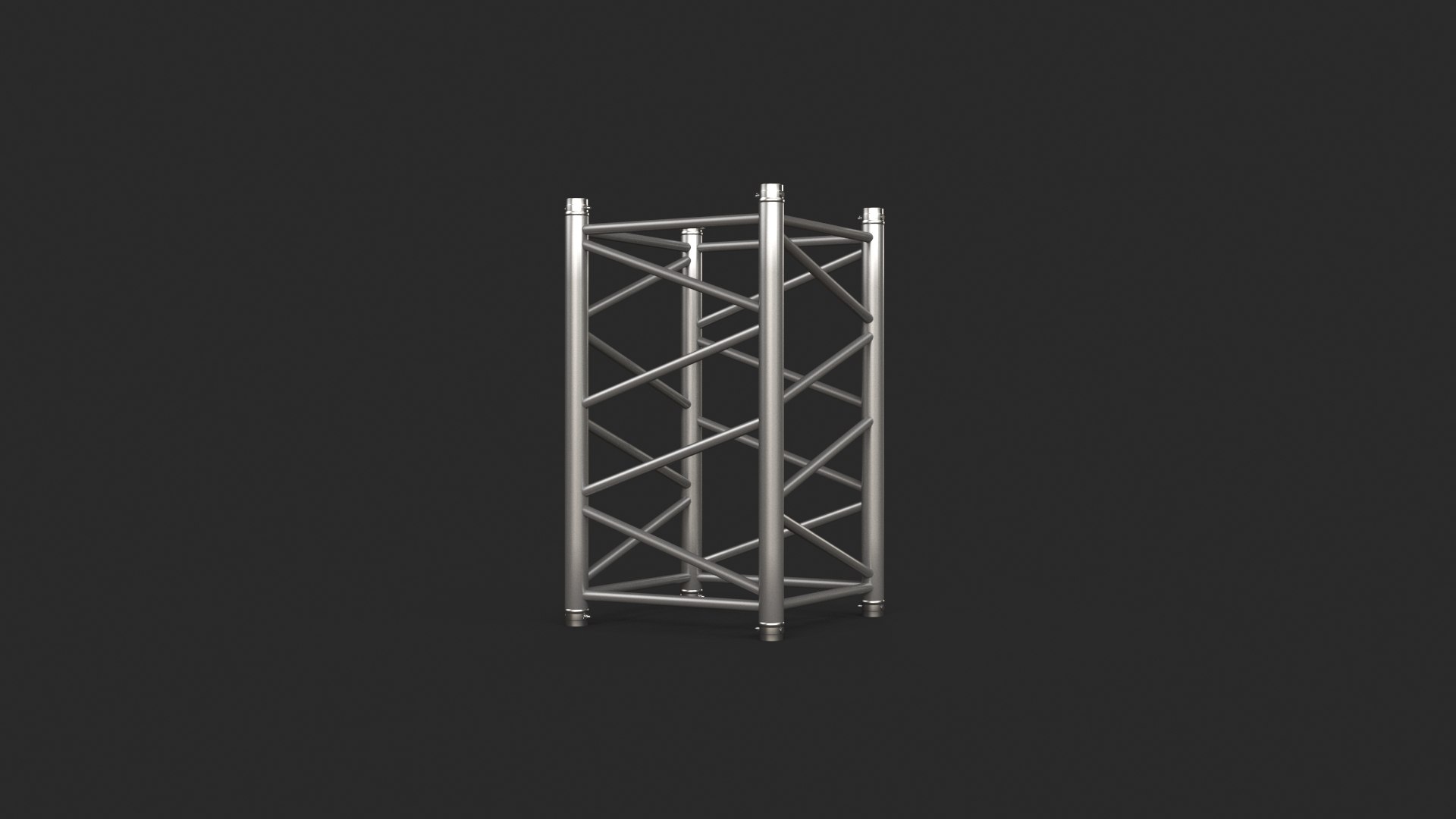 Square Truss Straight A 52D 3D Model - TurboSquid 2042451