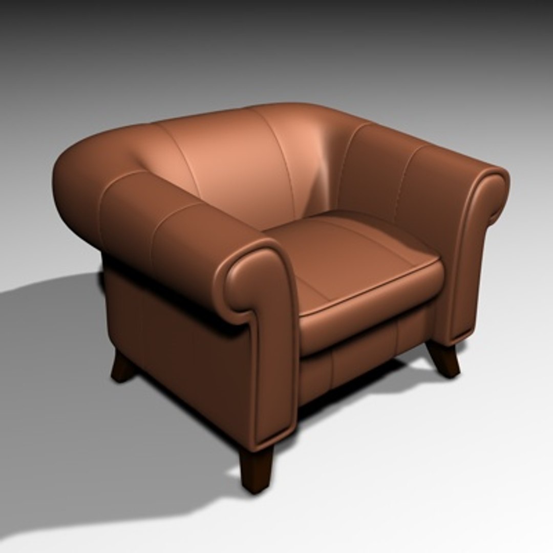 3d model armchair comfy