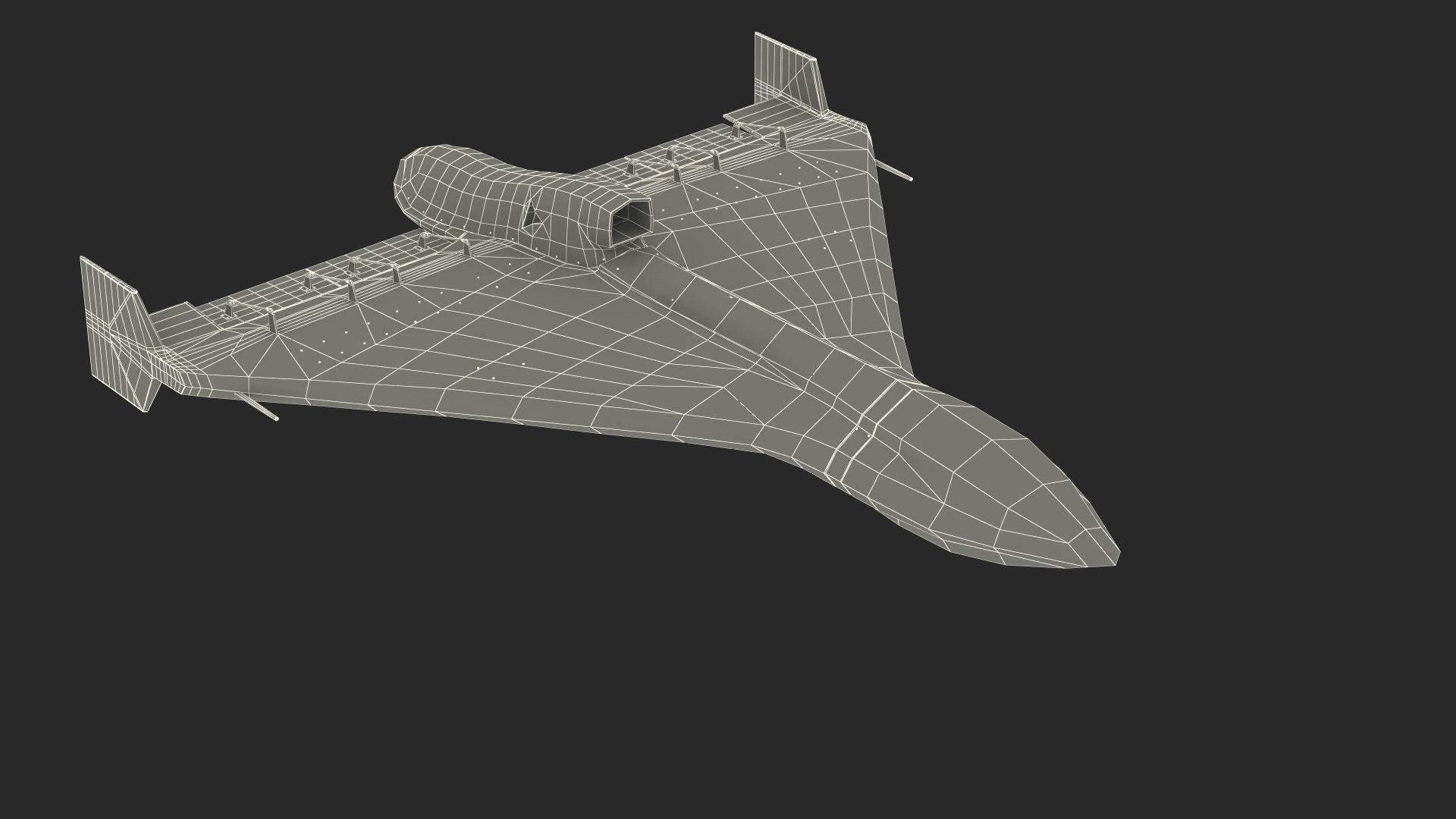 3D Model Shahed 238 Kamikaze Drone Black Rigged - TurboSquid 2234556