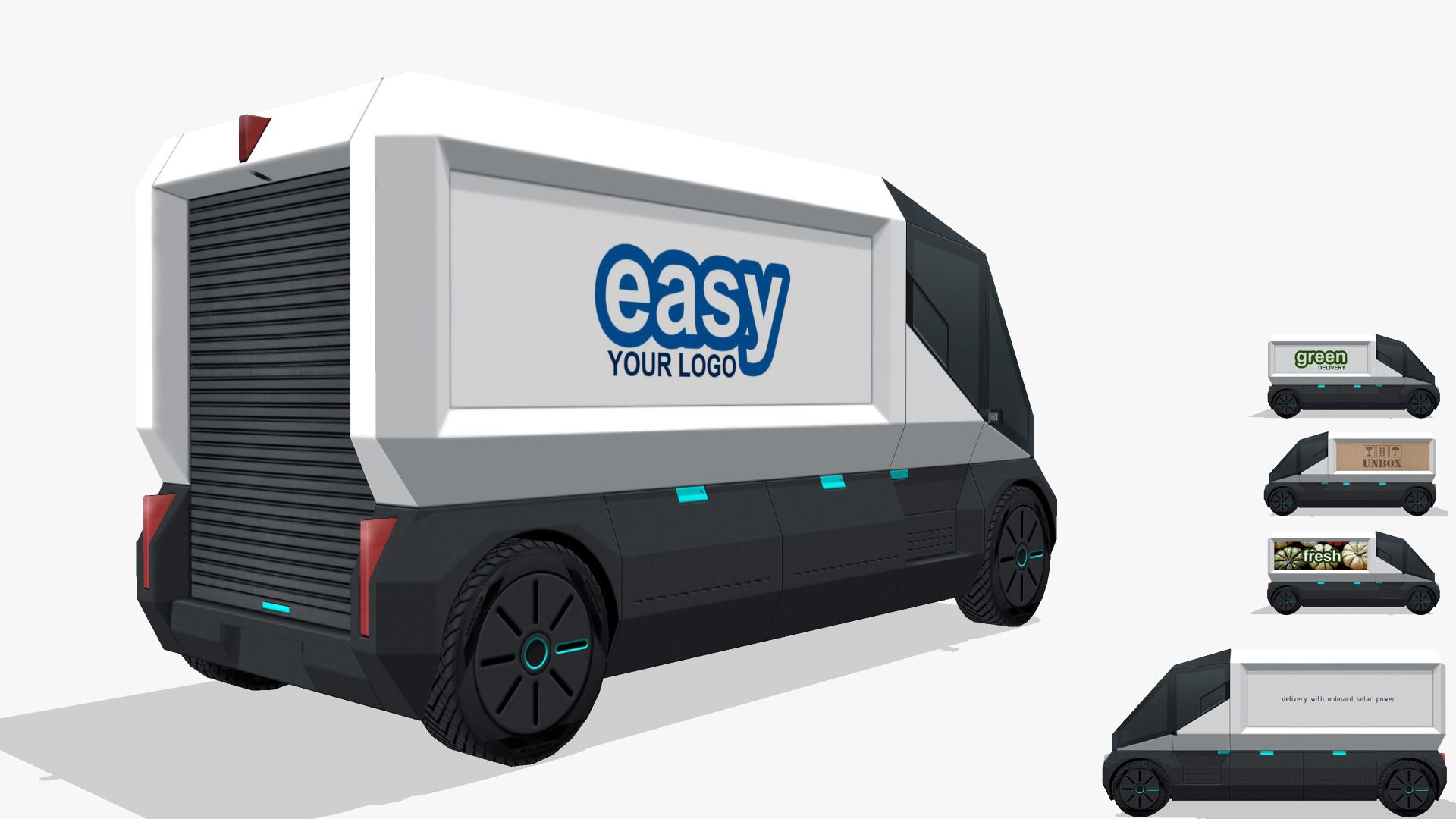 3D Generic Electric Van Model - TurboSquid 2313720