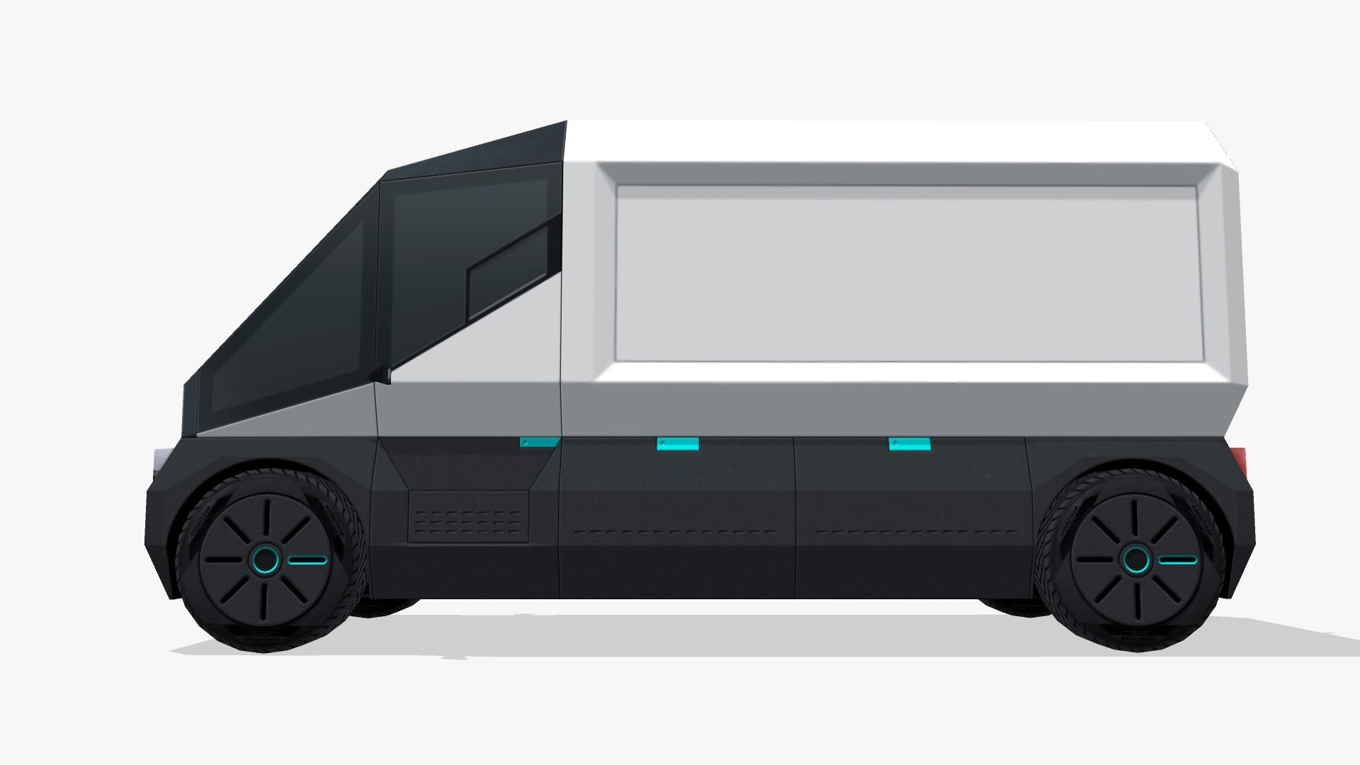 3D Generic Electric Van Model - TurboSquid 2313720