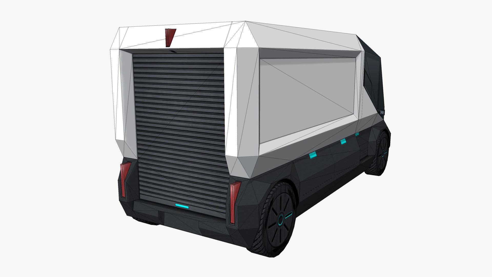3D Generic Electric Van Model - TurboSquid 2313720