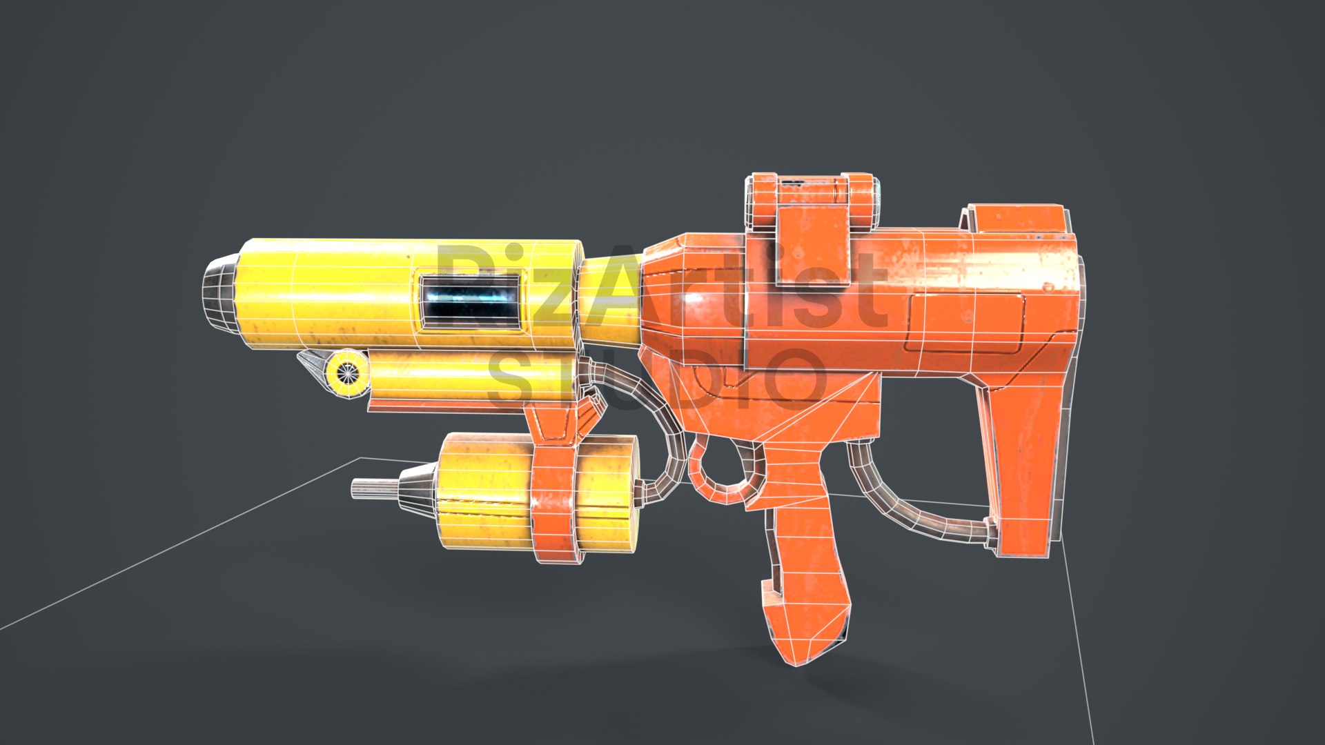 Stylized Paintball Gun 3D - TurboSquid 2427356
