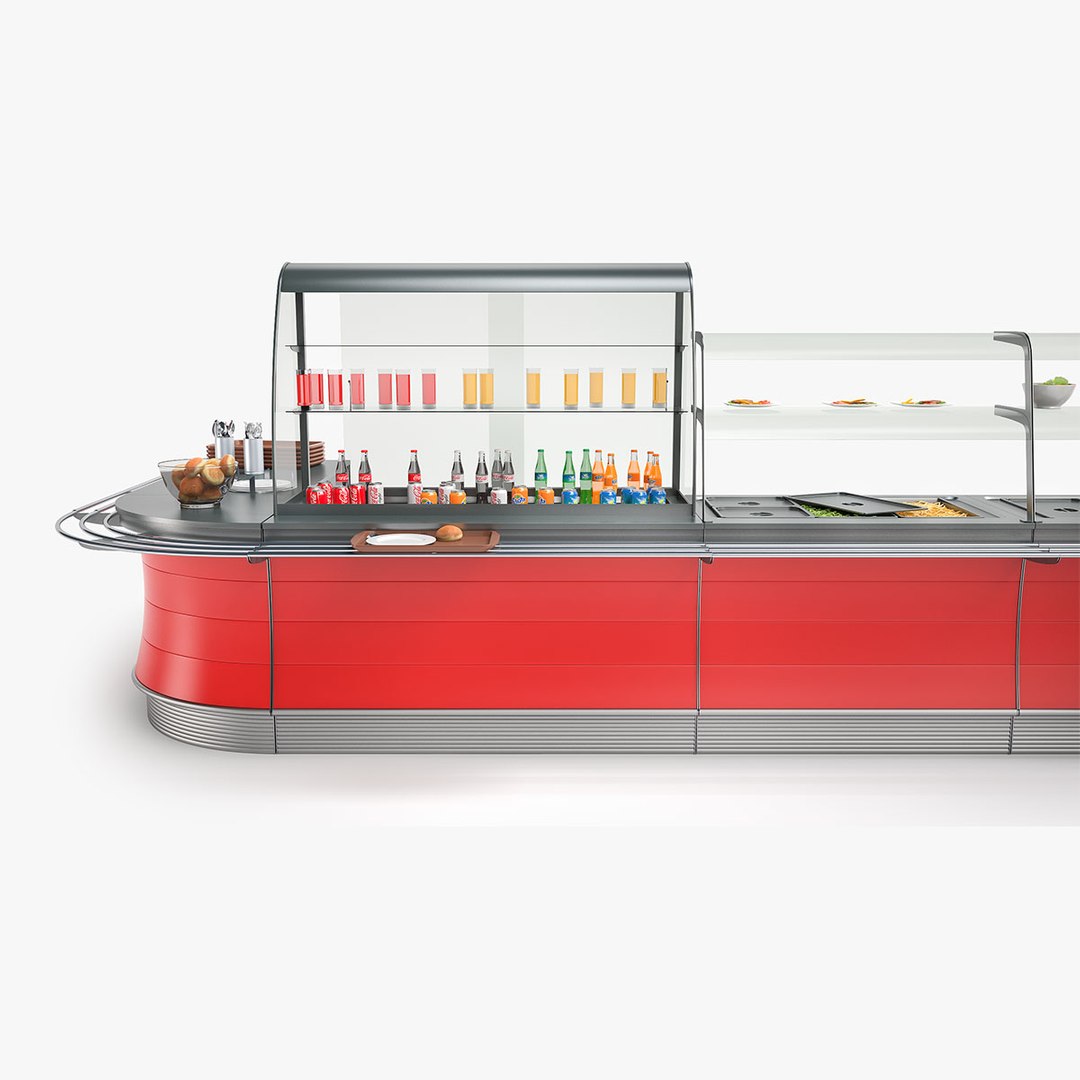 3D Kitchen Equipment Serving Lines Model - TurboSquid 1255386