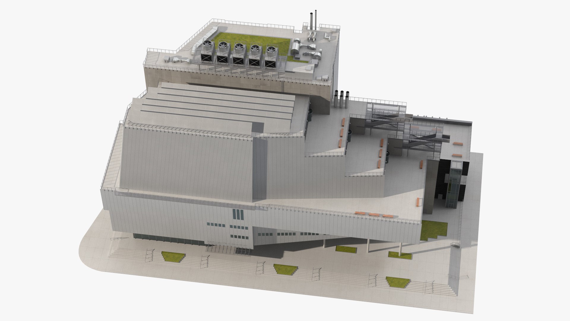 3D Whitney Museum Of American Art - TurboSquid 1843129