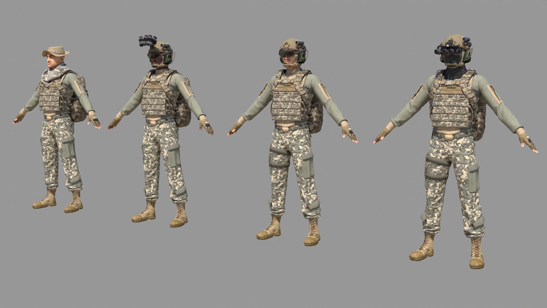 Special forces Army Soldier 3D model - TurboSquid 2175339