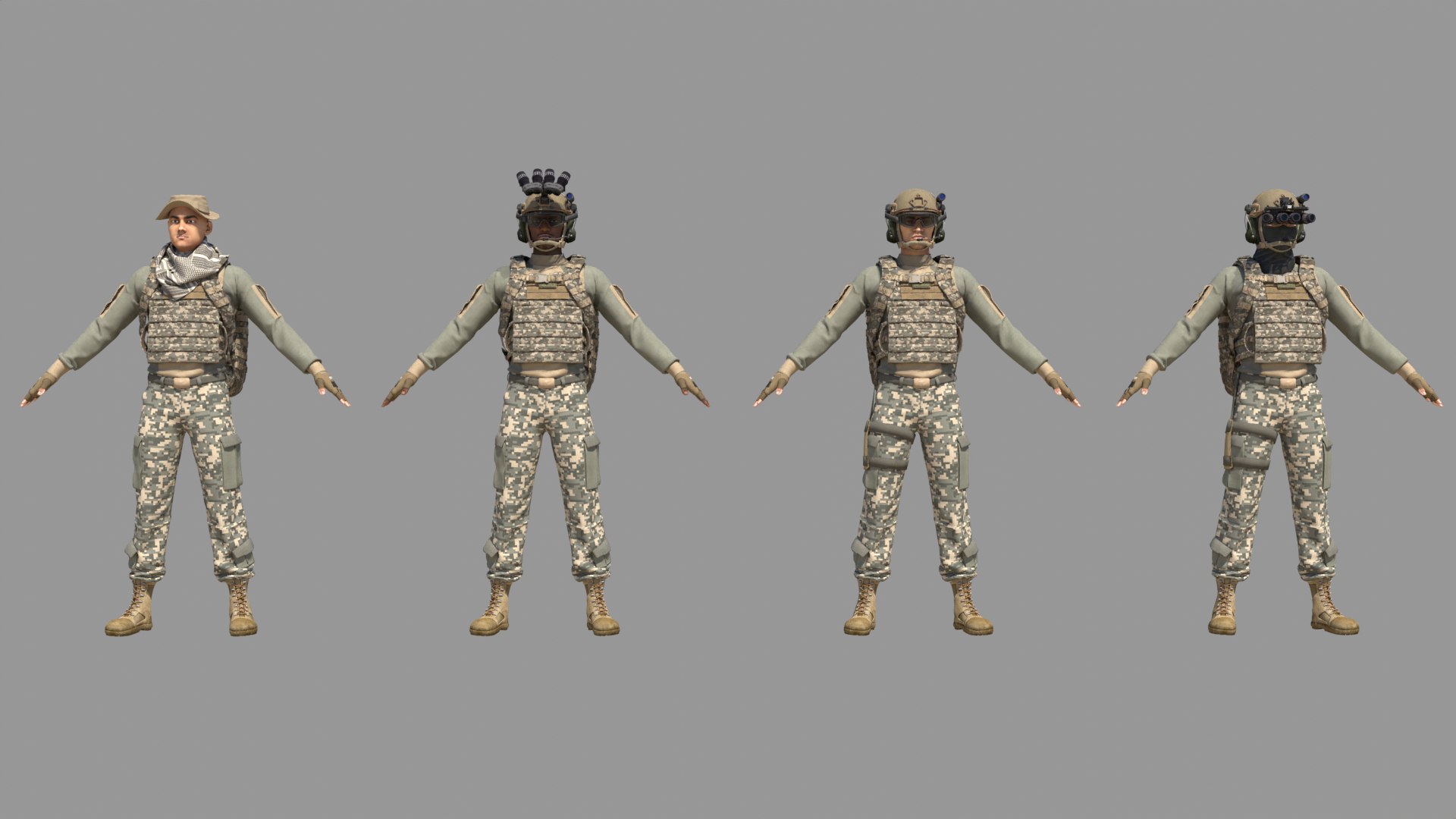 Special forces Army Soldier 3D model - TurboSquid 2175339