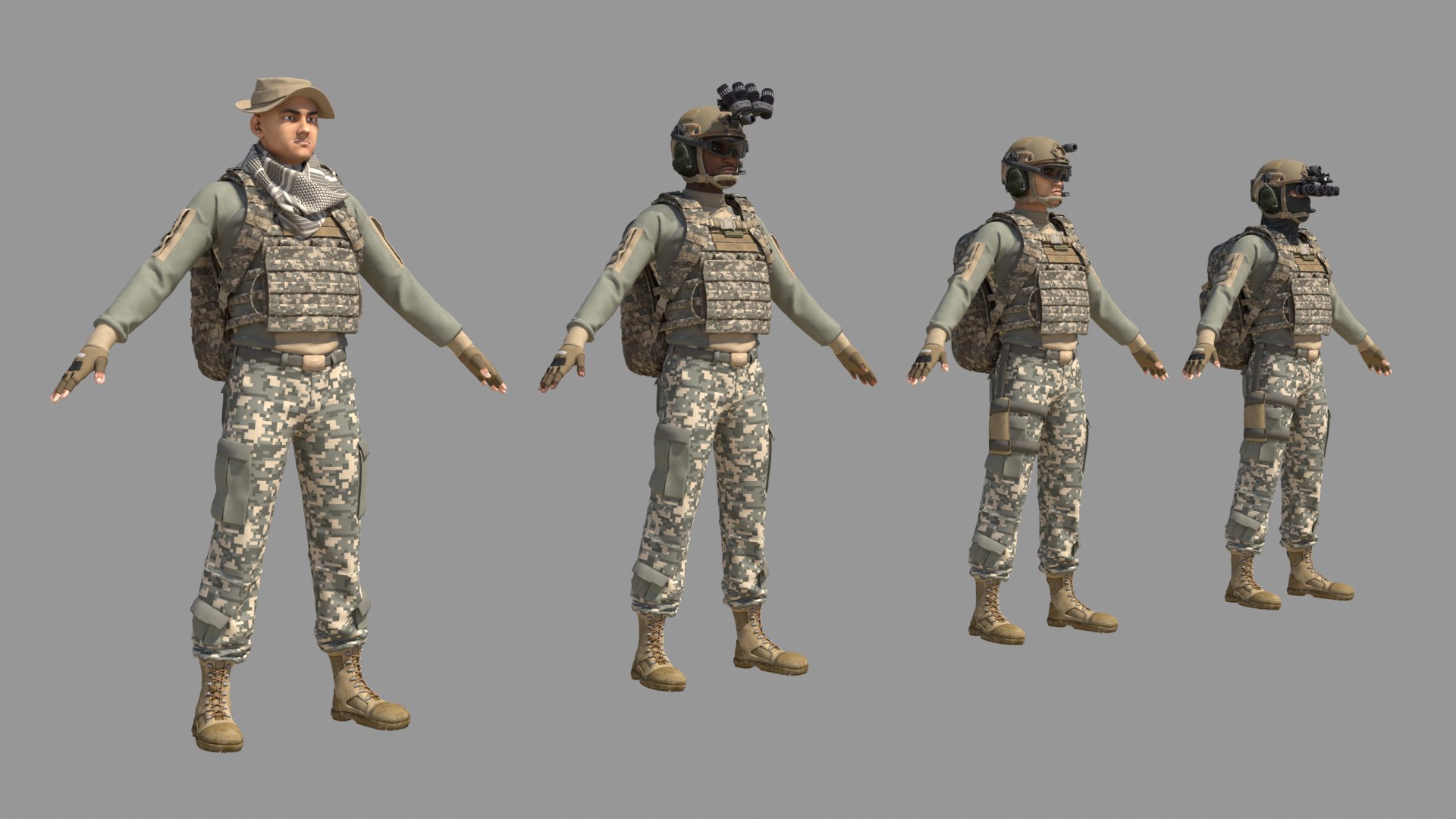 Special forces Army Soldier 3D model - TurboSquid 2175339