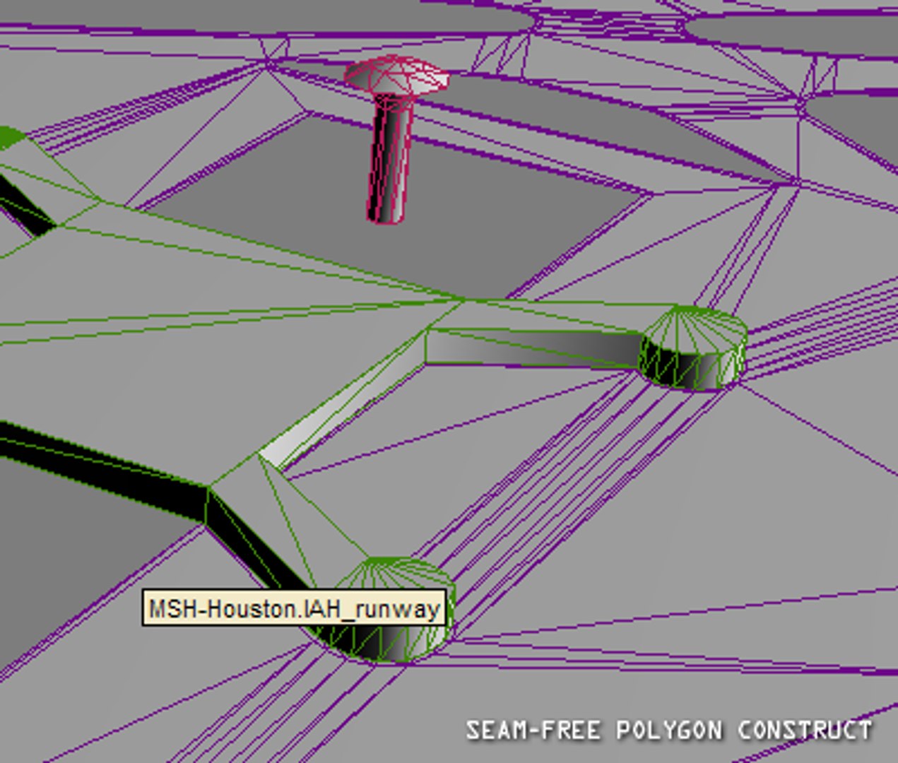 3d Houston Airport Runway Model