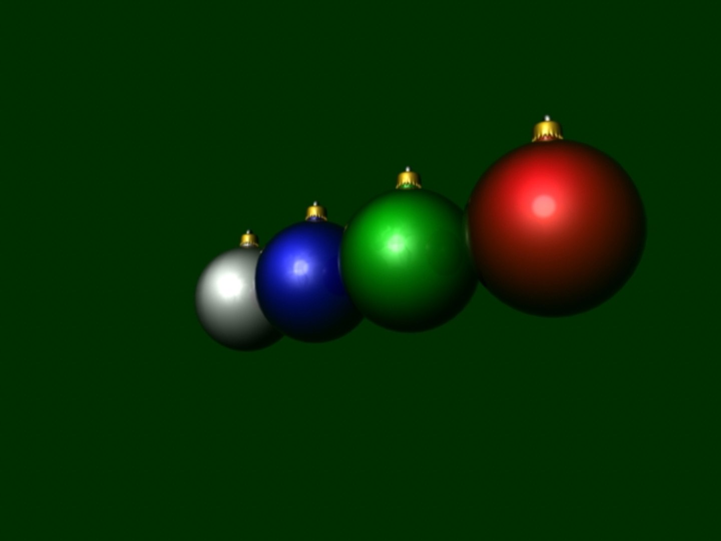 Free Christmas Tree Bulbs 3d Model