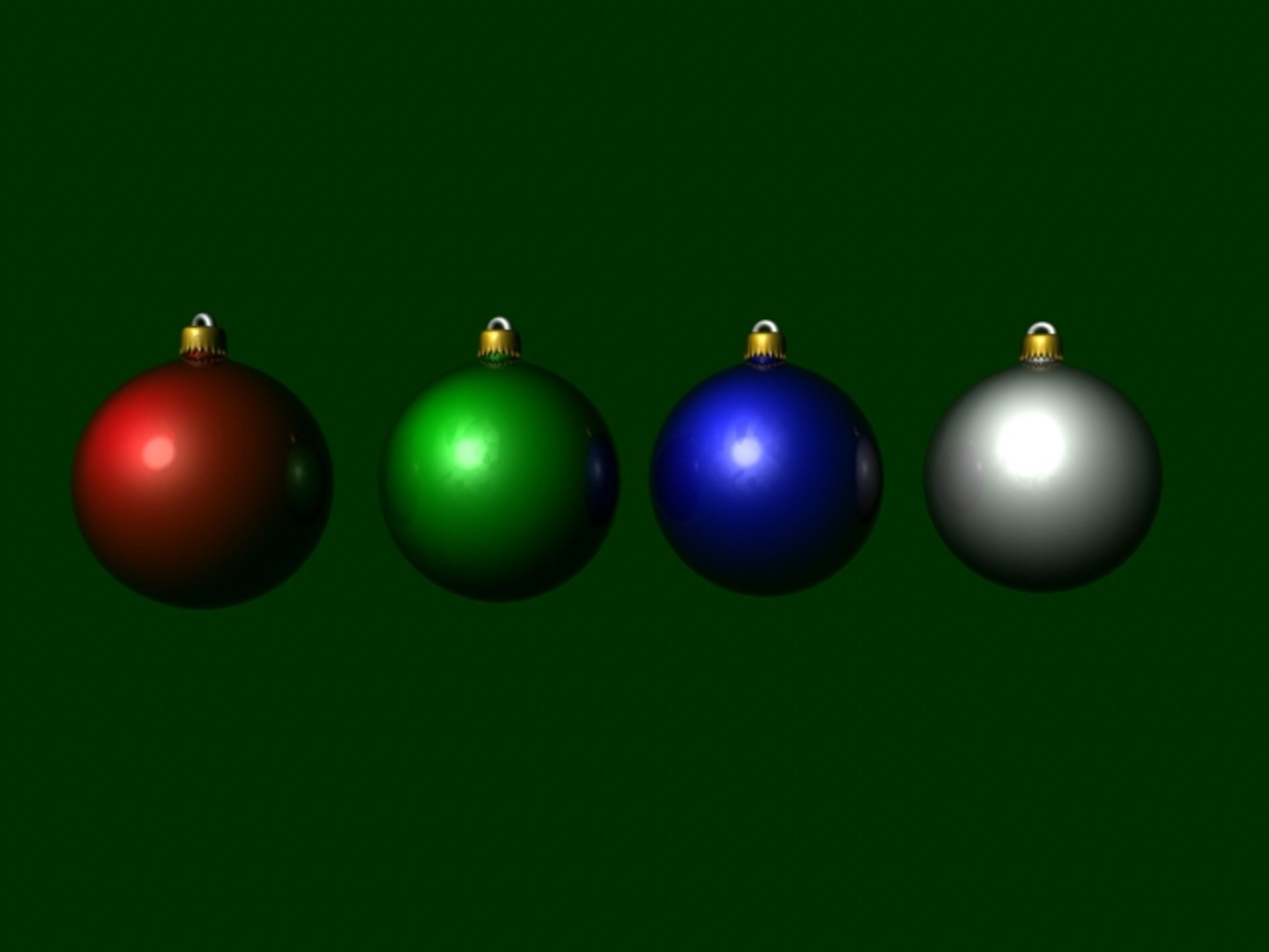 Free Christmas Tree Bulbs 3d Model