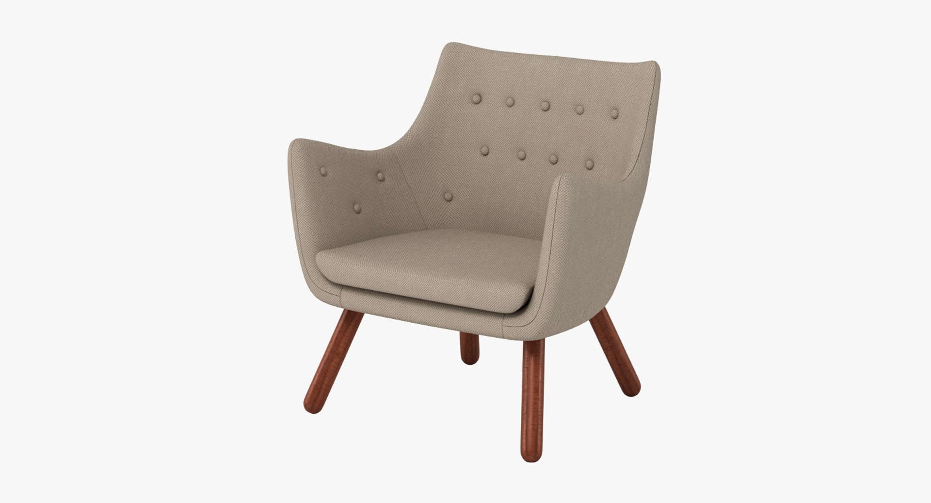 Finn Juhl Poet Chair 3d Max