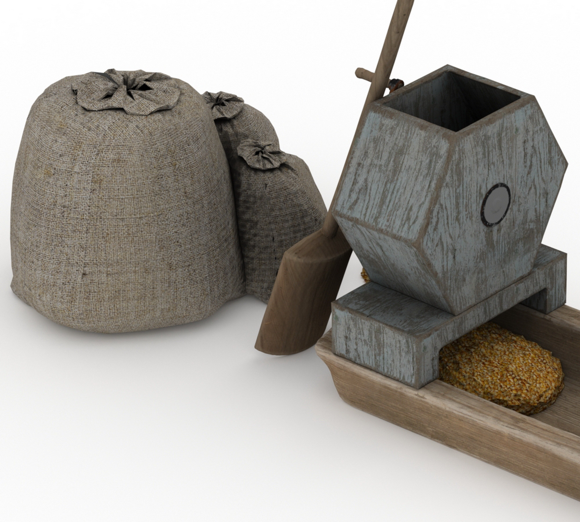 Corn chopper 3D model - TurboSquid 1683813