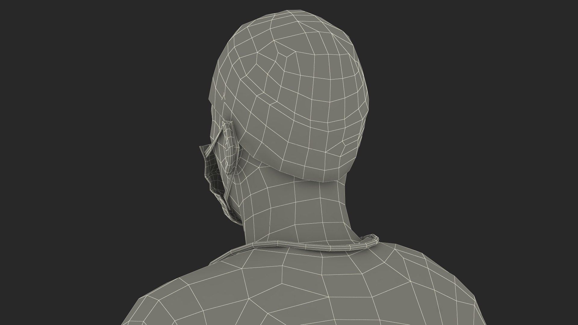 3D Male Surgeon Doctor wearing Mask Stained Blood - TurboSquid 2141548