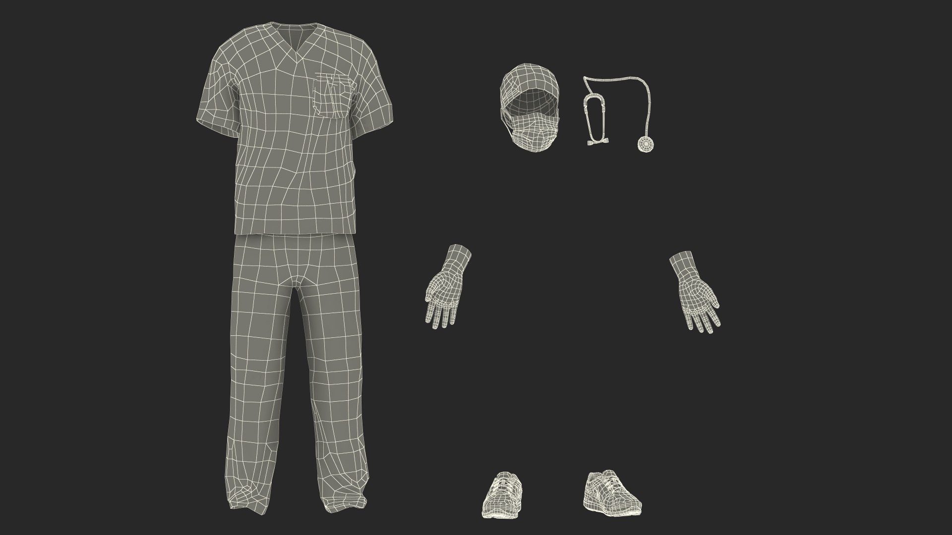 3D Male Surgeon Doctor wearing Mask Stained Blood - TurboSquid 2141548