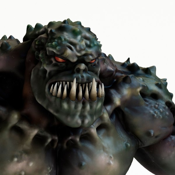 3D green monster model - TurboSquid 1214891