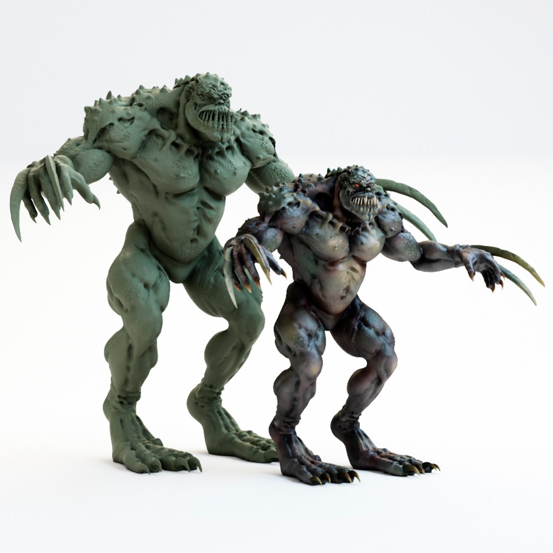3D Green Monster Model - TurboSquid 1214891