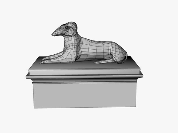 egyptian temple elements 3d 3ds