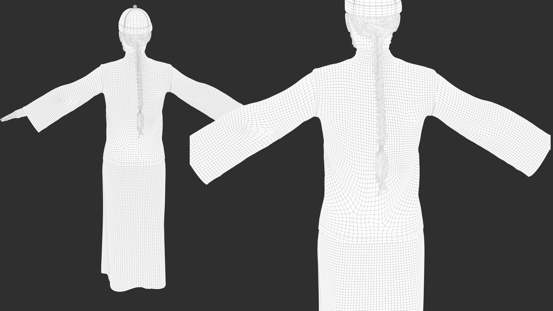 3D Model Chinese Ancient Qing Dynasty Shopkeeper - TurboSquid 2203093