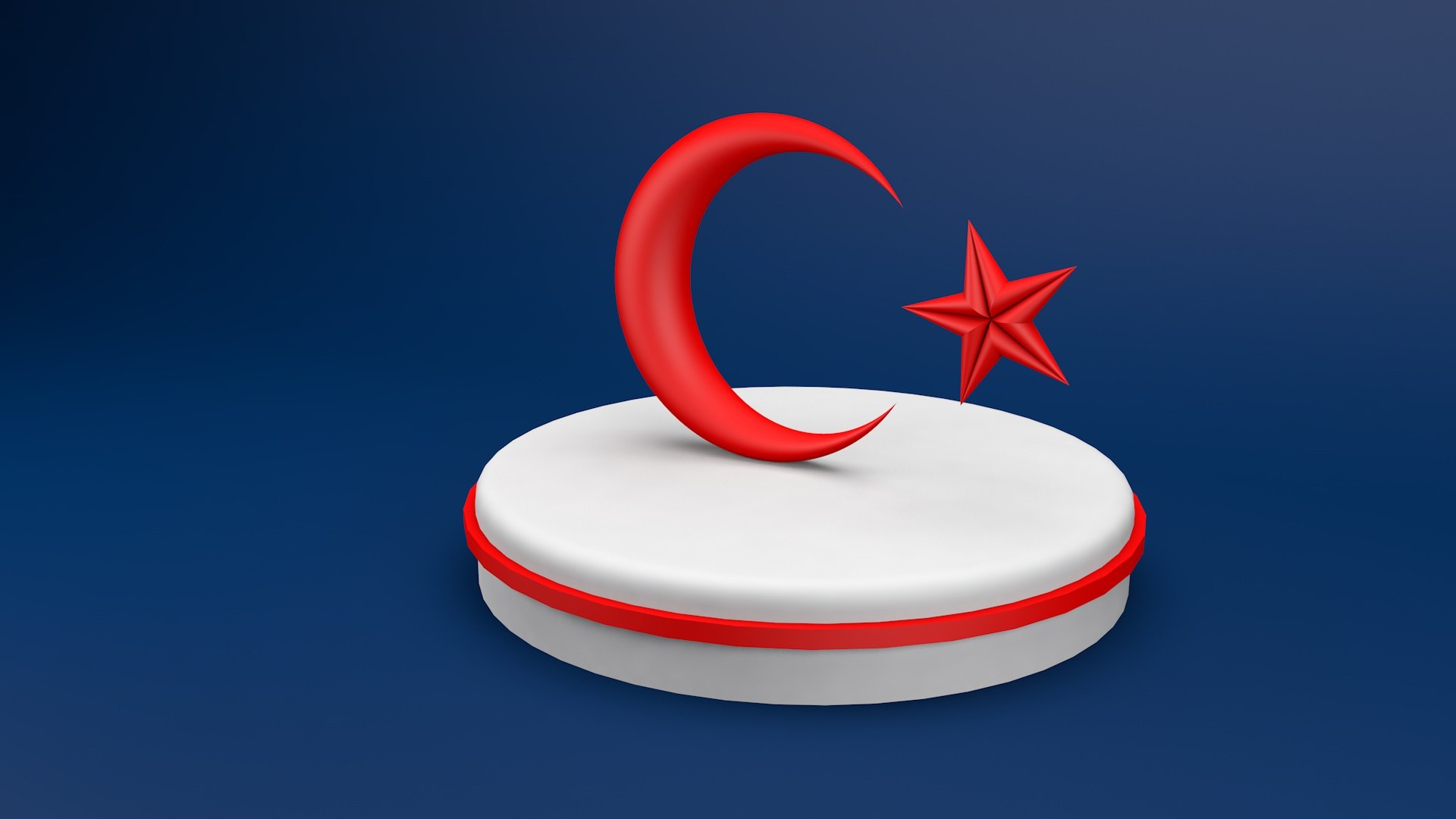 Cylindrical Moon Star 3D Model - TurboSquid 2064969