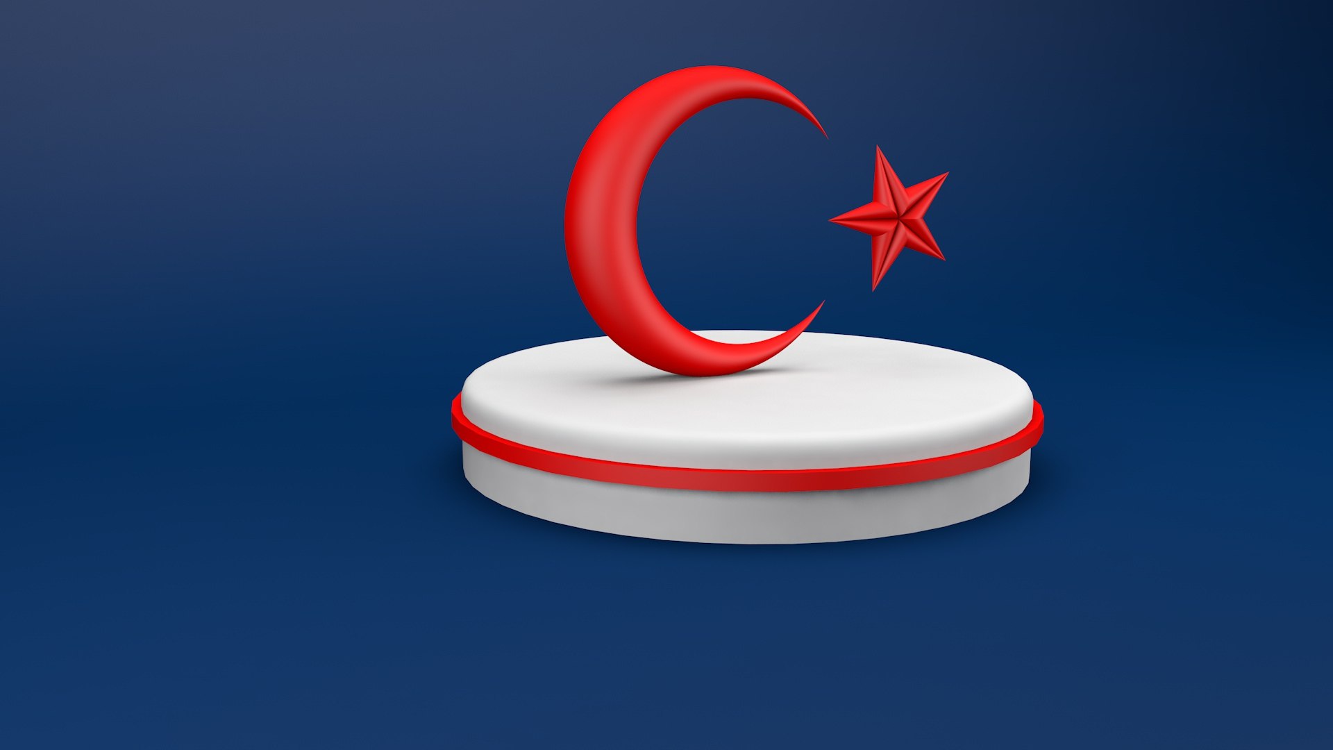Cylindrical Moon Star 3D Model - TurboSquid 2064969