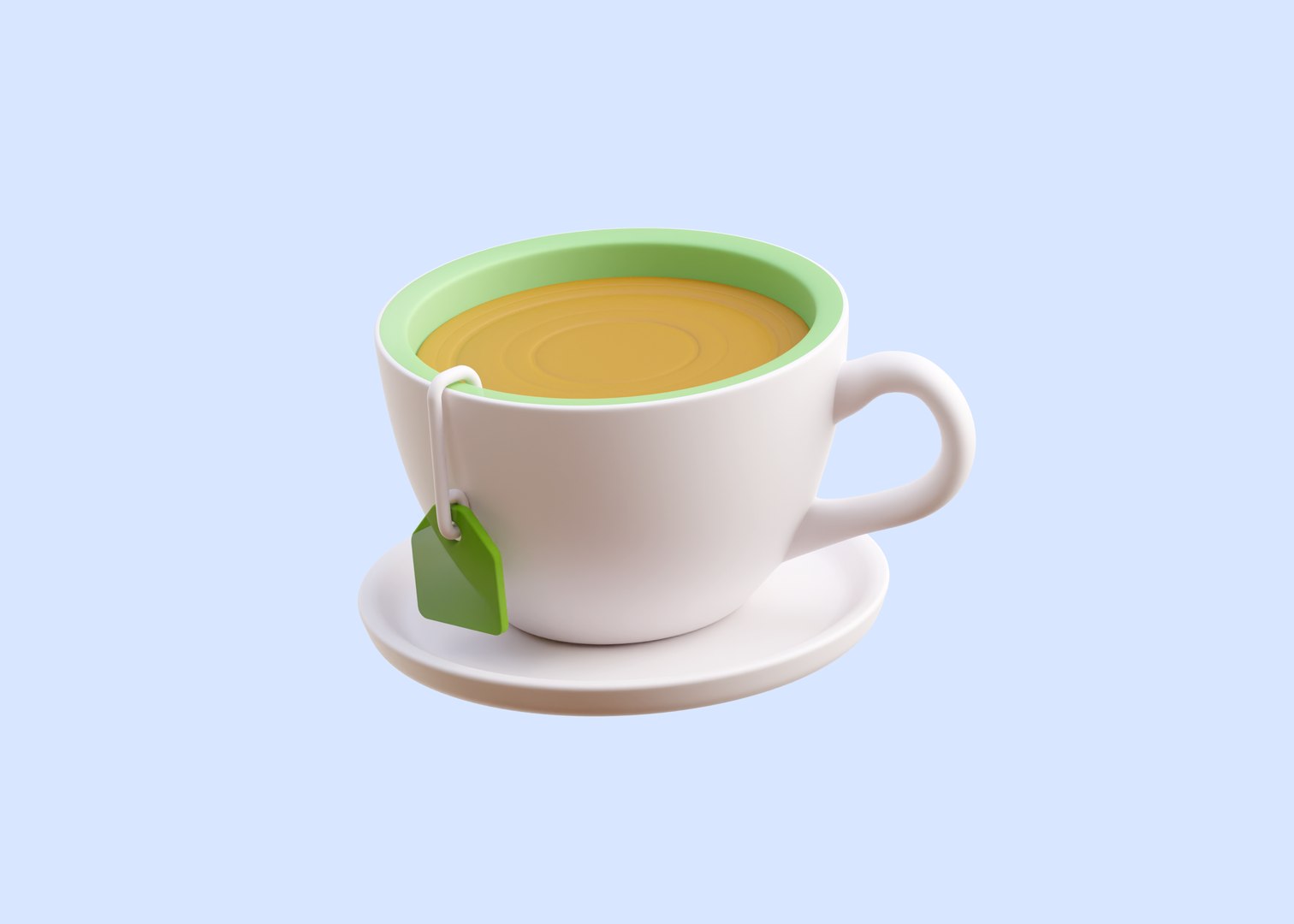 Tea Cup 3D Icon Illustration 3D - TurboSquid 2230183