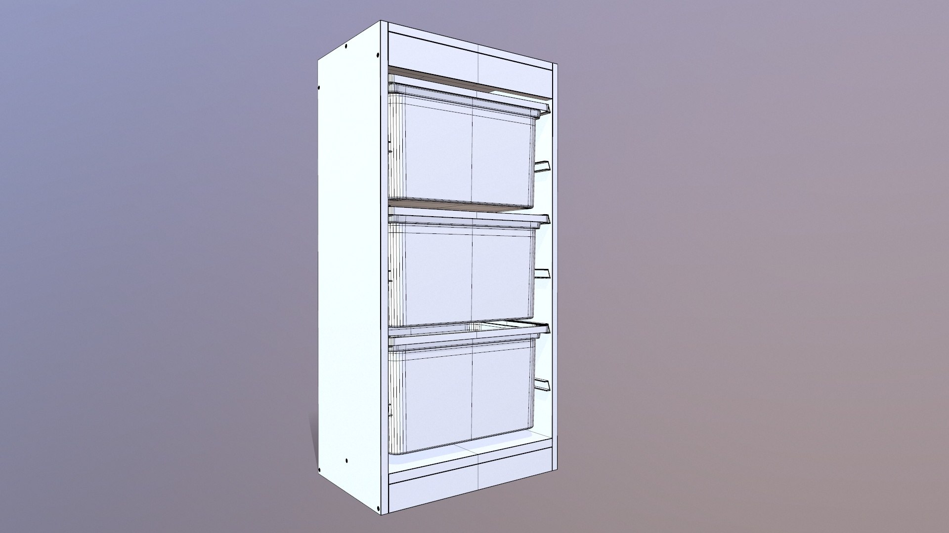 3D Model TROFAST Storage - TurboSquid 2262003