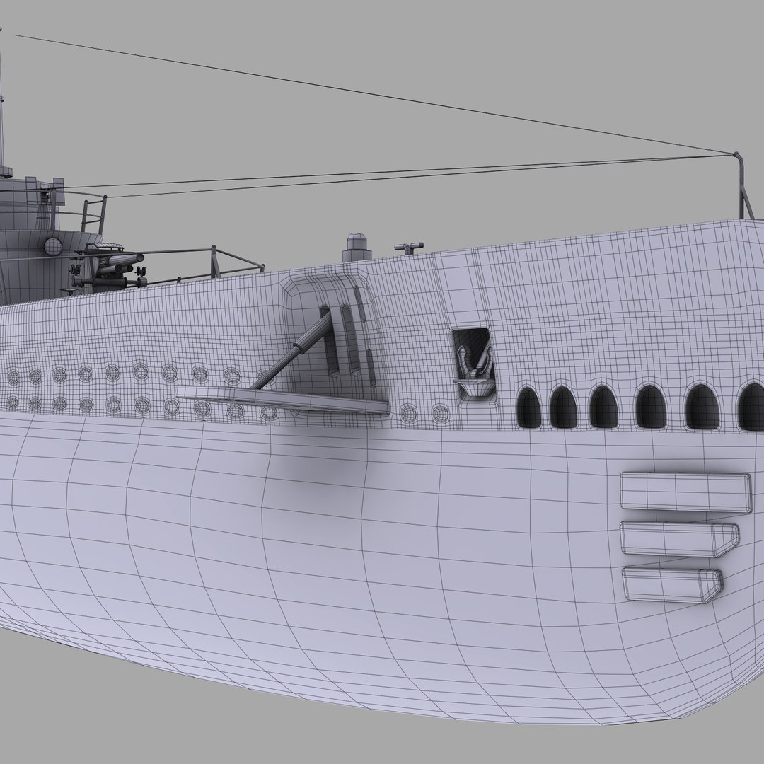 U-boat Uss Spadefish 3d Max