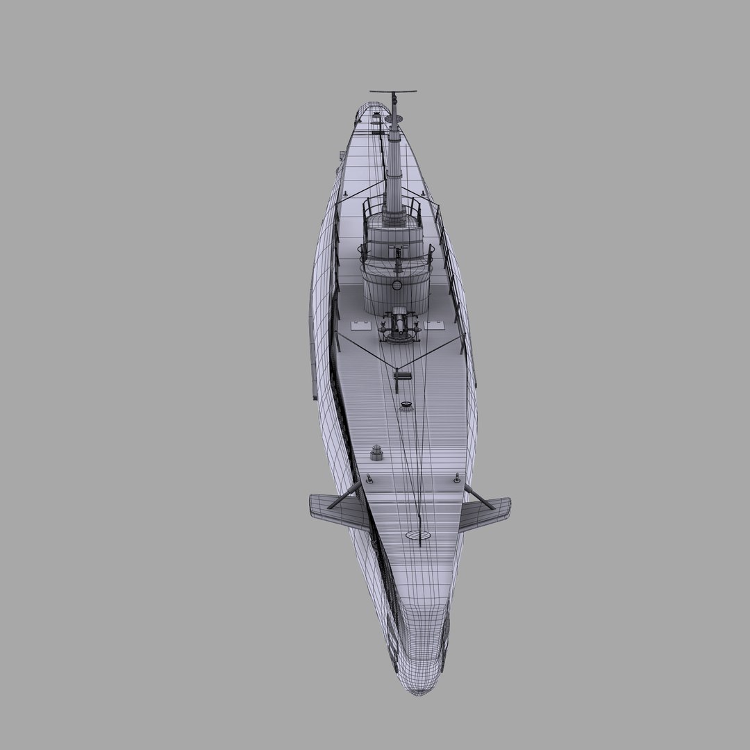 U-boat Uss Spadefish 3d Max