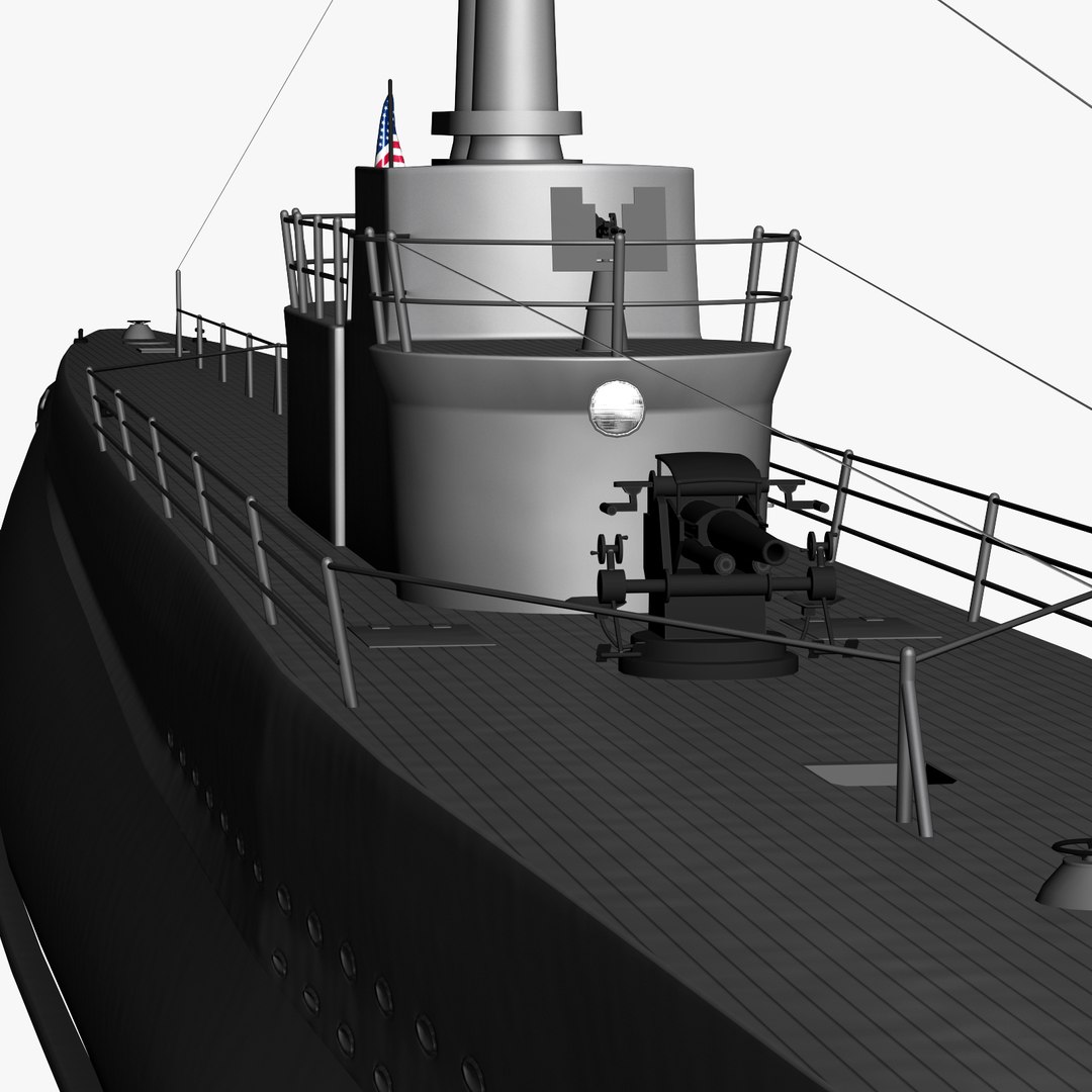 U-boat Uss Spadefish 3d Max