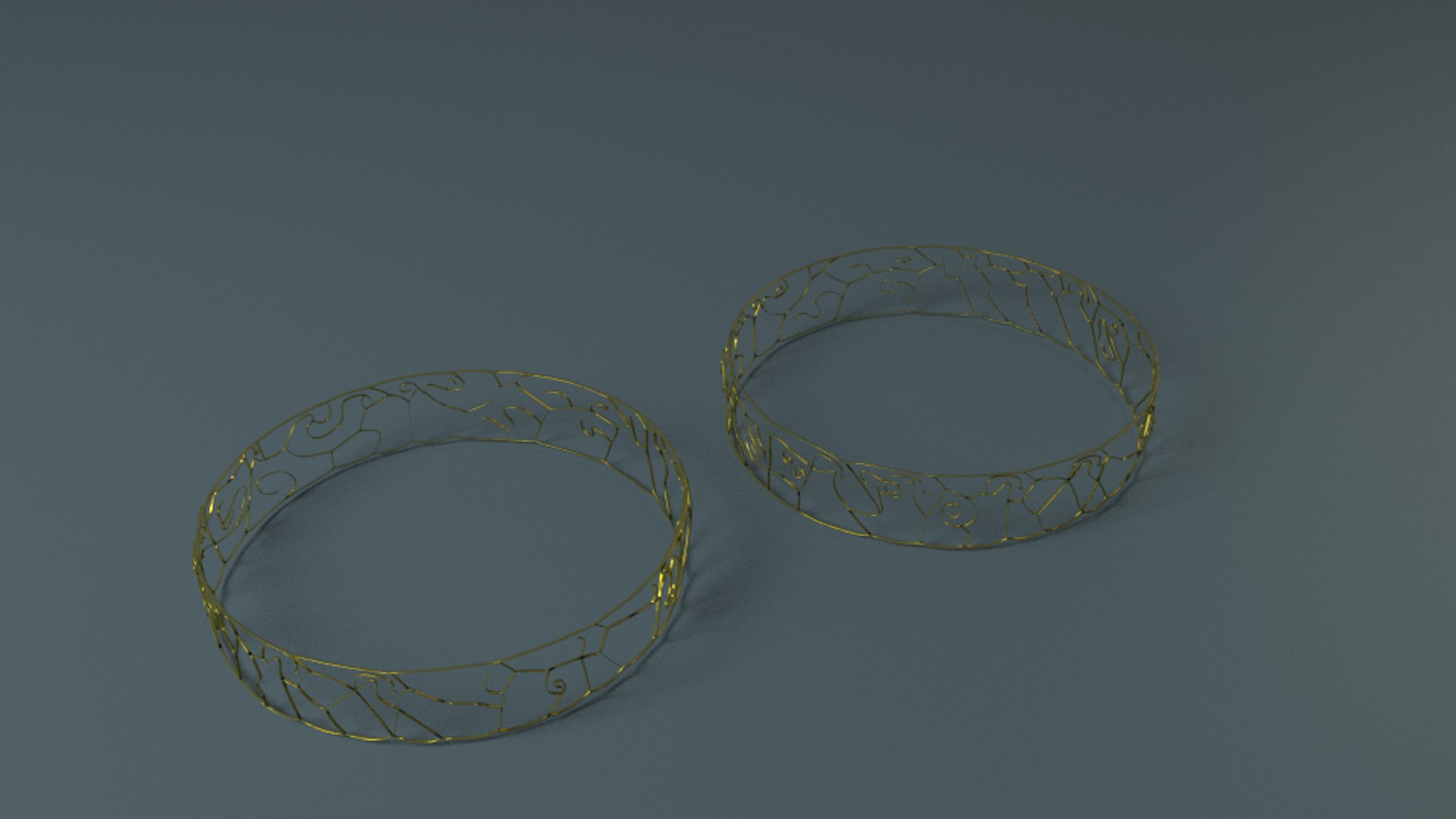 Rings Wedding Fantasy 3d Model