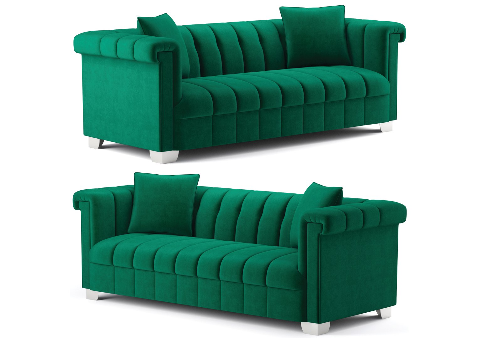 Kayla Velvet Sofa Meridian Furniture 3D Model - TurboSquid 1935768